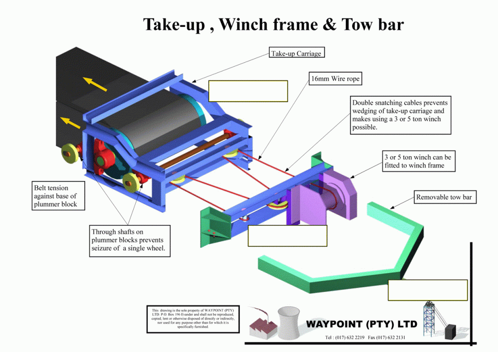 Take-up ,Winch Frame & Towbar | Waypoint Engineering