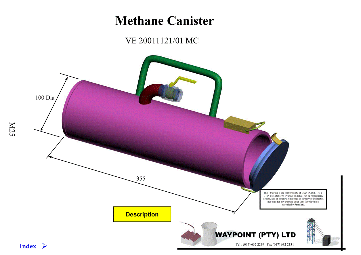 Methane Canister | Waypoint Engineering